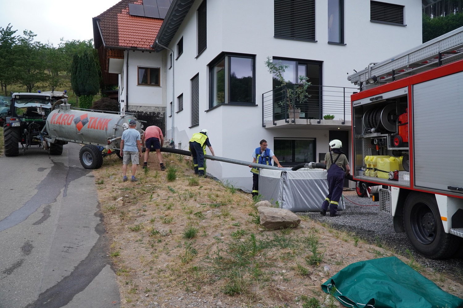 Flächenbrand in Bollenbach als Übungsszenario – Feuerwehr Haslach